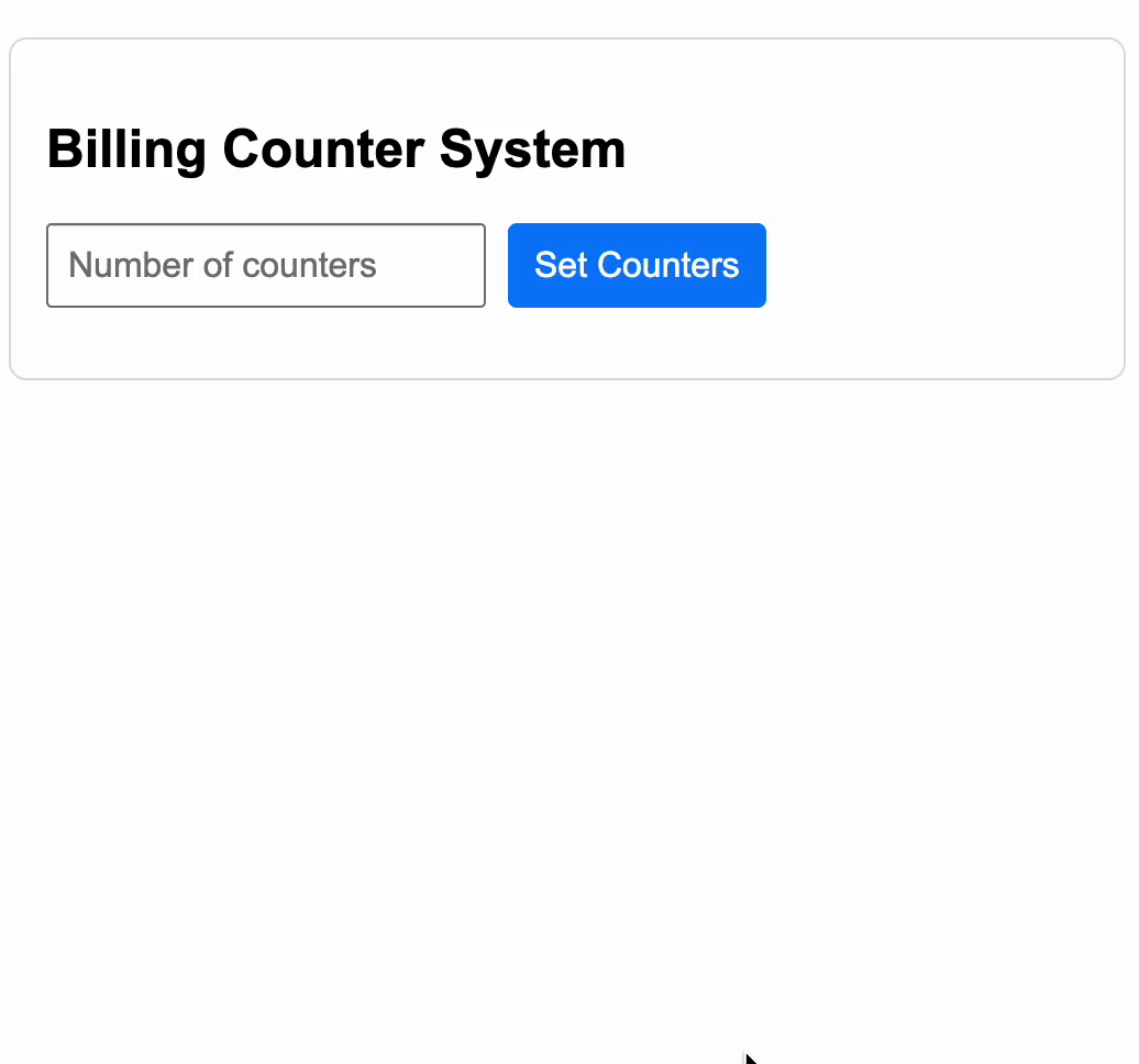 Billing Counter | Frontend Interview Question | NamasteDev