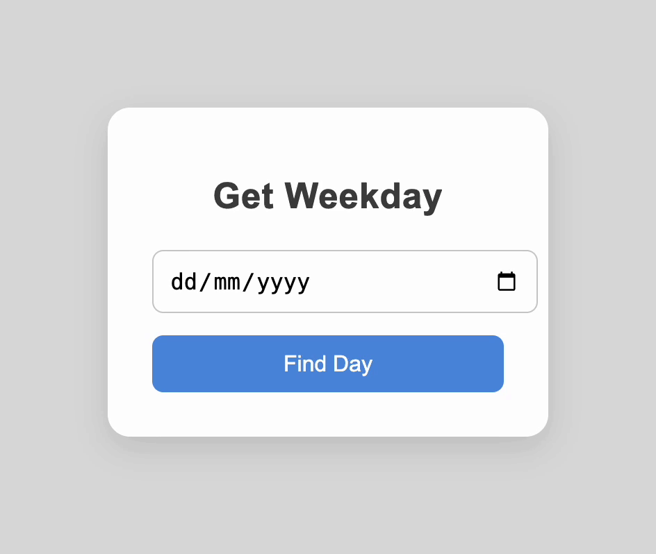 Get Weekday | Frontend Interview Question | NamasteDev